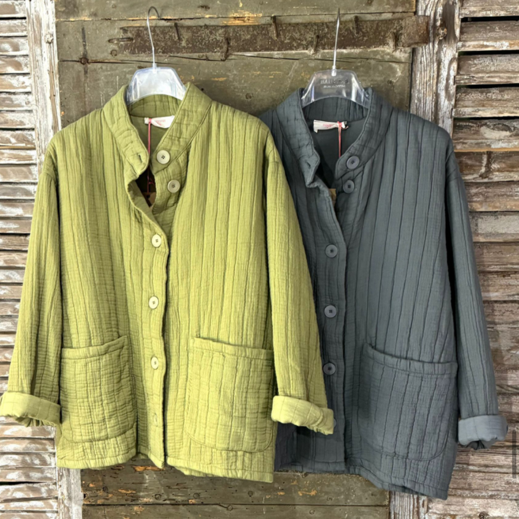 DARK GREY quilted jacket *NEW* – Lucy Dodwell