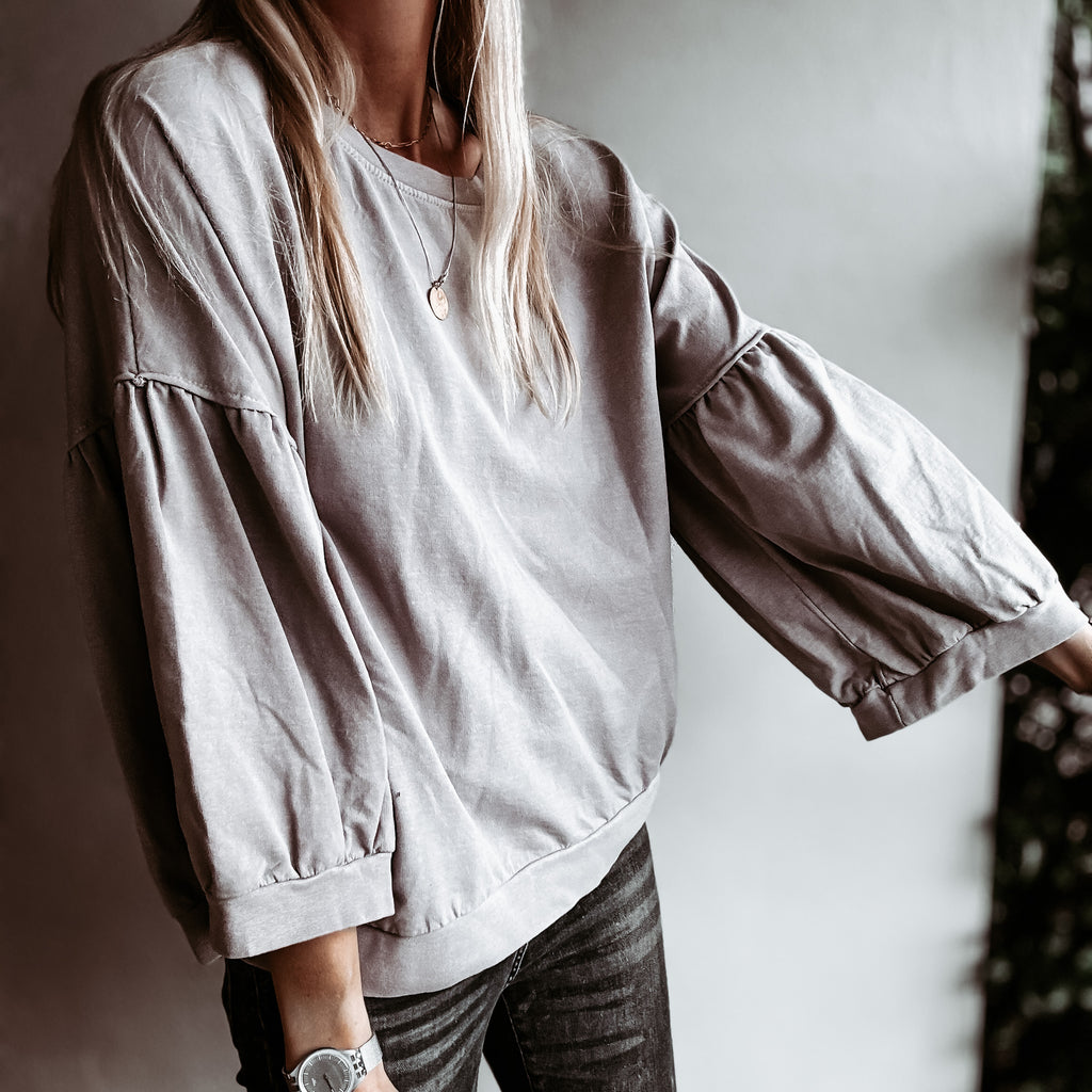 TAUPE ULTIMATE super slouchy top *NEW* – Lucy Dodwell